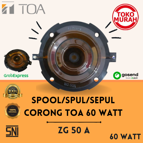 Jual Diaphragm Speaker TOA/Spool/Spull Corong TOA 60 Watt ZG-50-A ...