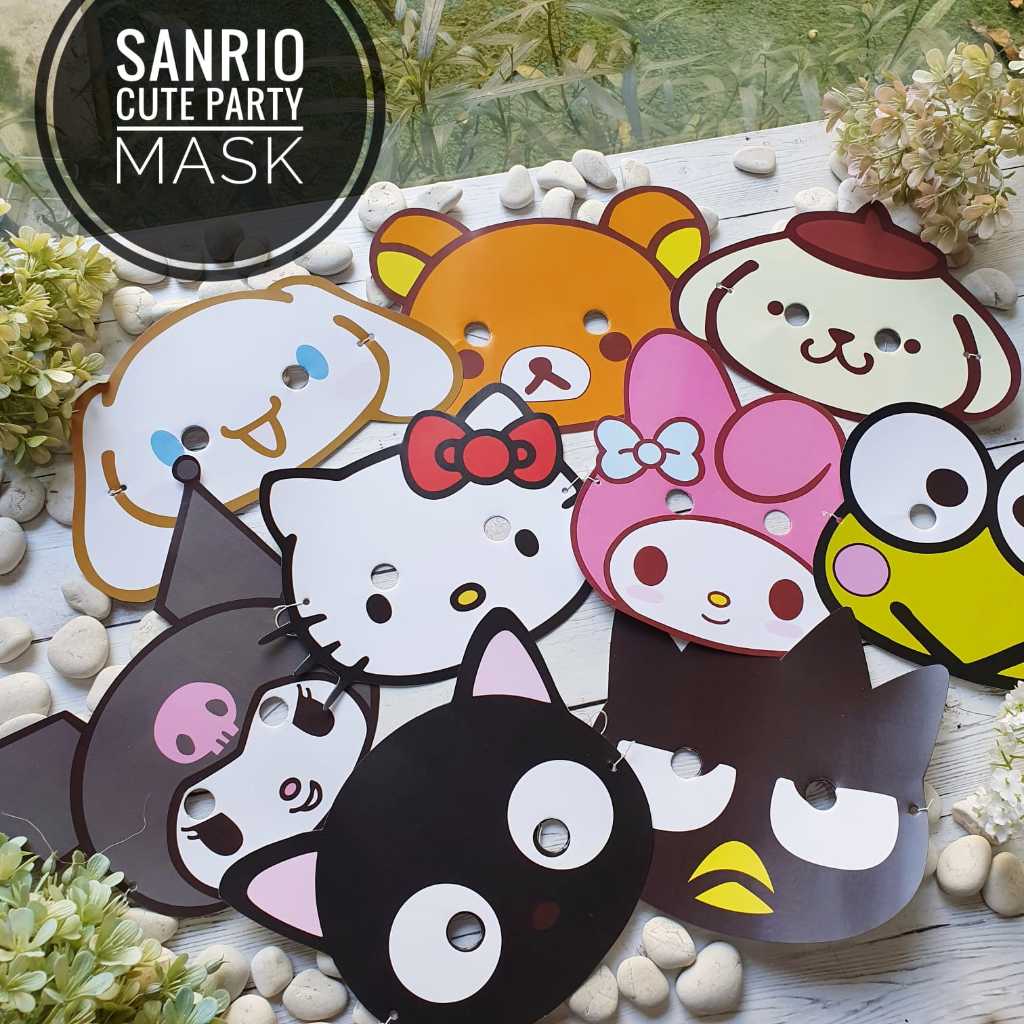 Jual Sanrio Topeng Pesta Mask Birthday Aksesoris Ulang Tahun Props ...
