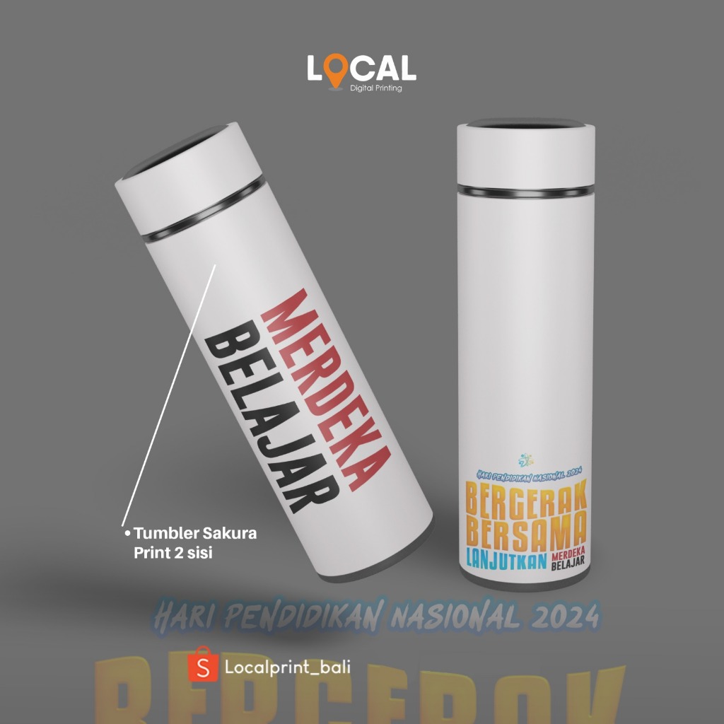 Jual CUSTOM BOTOL MINUM TUMBLER SAKURA EDISI MERDEKA BELAJAR - Local ...