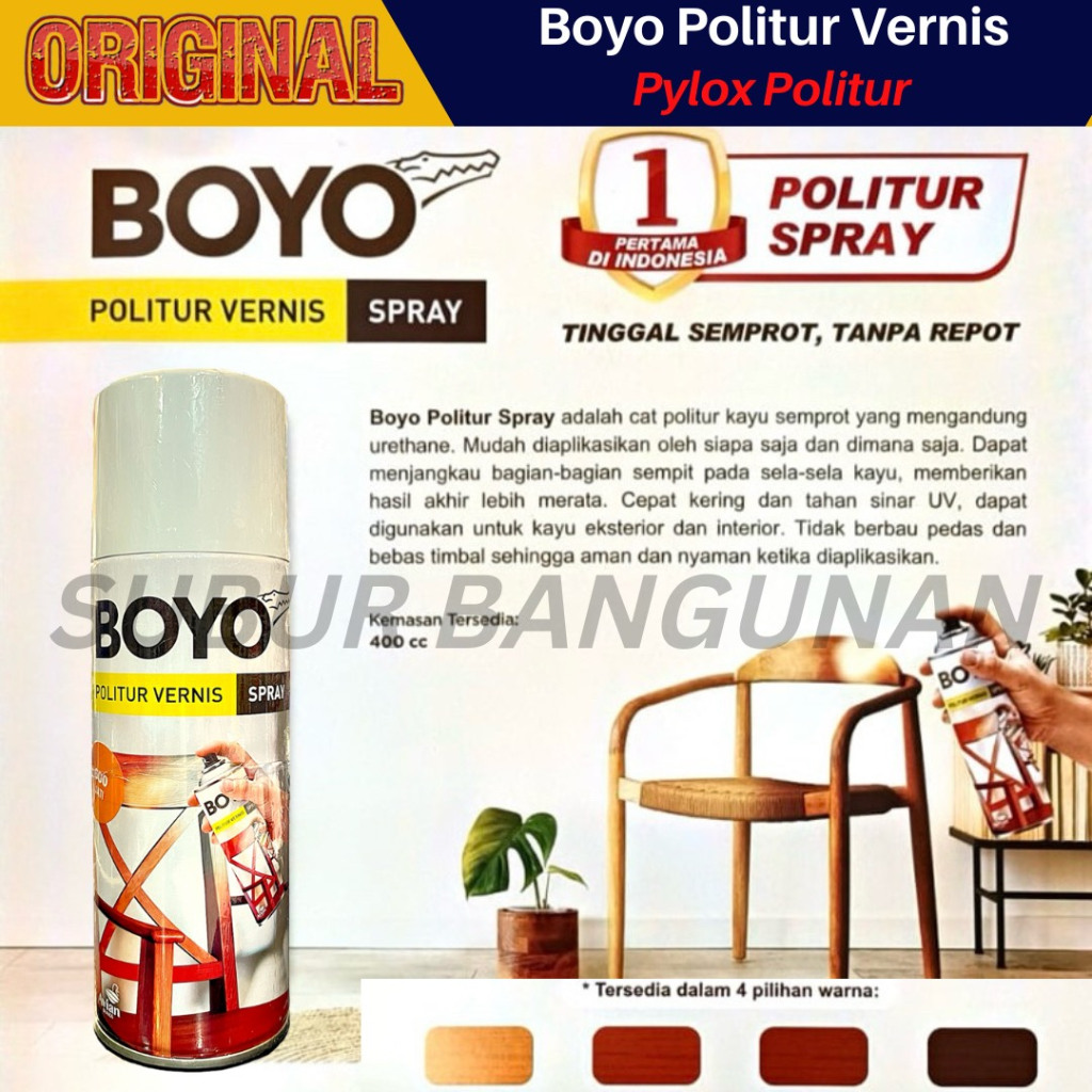 Jual AVIAN BOYO POLITUR SPRAY POLITUR SEMPROT POLITUR BOYO SEMPROT ...