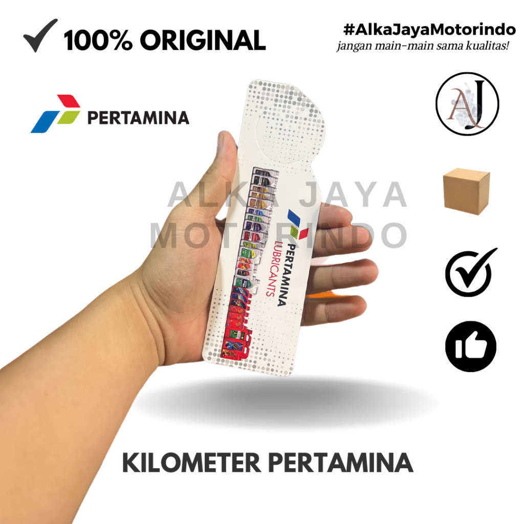 Jual KARTU GANTUNG GANTI OLI SERVICE CARD KM KILOMETER PERTAMINA ...