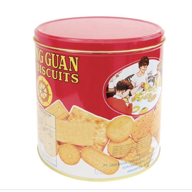 Jual KHONG GUAN BISCUITS 650GR Biskuit KhongGuan Kaleng Kecil Kaleng ...