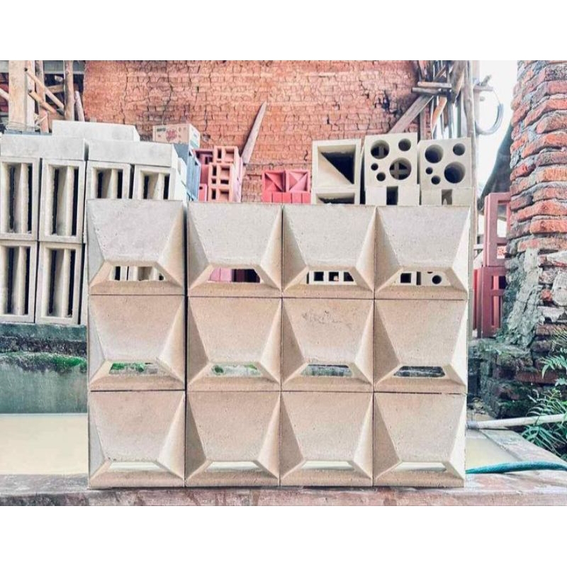 Jual Roster beton minimalis/loster pagar dinding modern uk 20x20x10cm ...