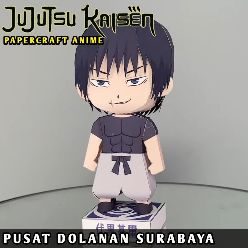 Jual Papercraf DIY mini figure anime jujutsu kaisen Toji Fushiguro ...