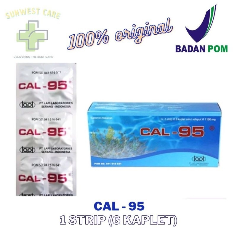 Jual CAL - 95 1 STRIP (6 KAPLET) | Shopee Indonesia