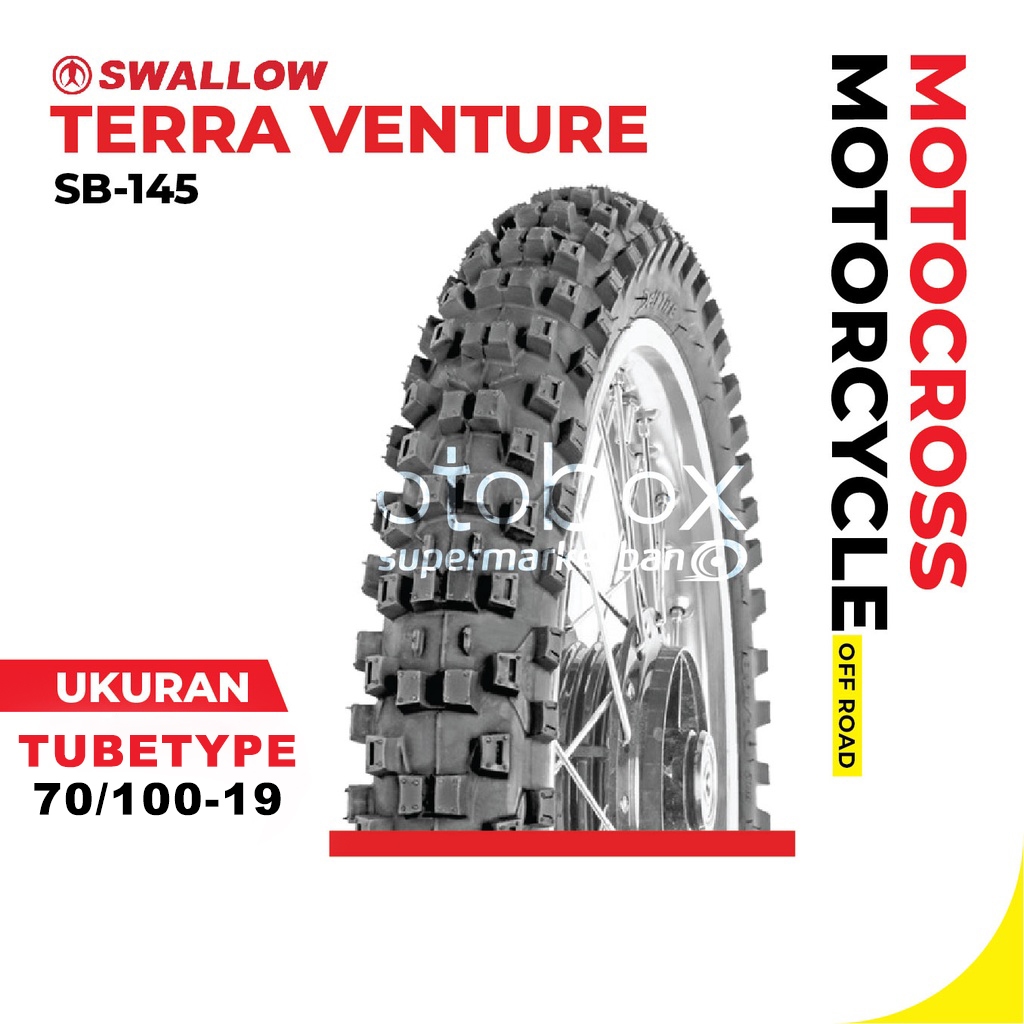 Jual Ban Luar Motor Trail Swallow SB-145 Terra Venture Ukuran 70/100-19 Ring 19 Tubetype ...