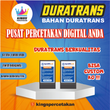 Jual Cetak Duratrans berkualitas bisa custom size dan desain | Shopee ...