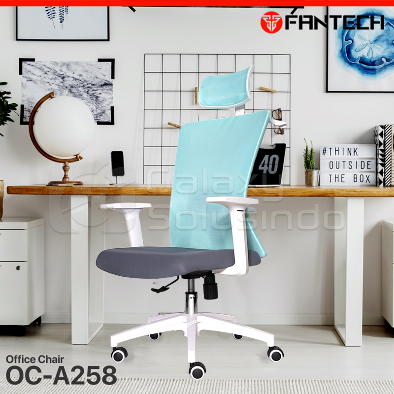 Jual Fantech OCA258 Office Chair - Kursi Kantor Jaring Mint | Shopee ...