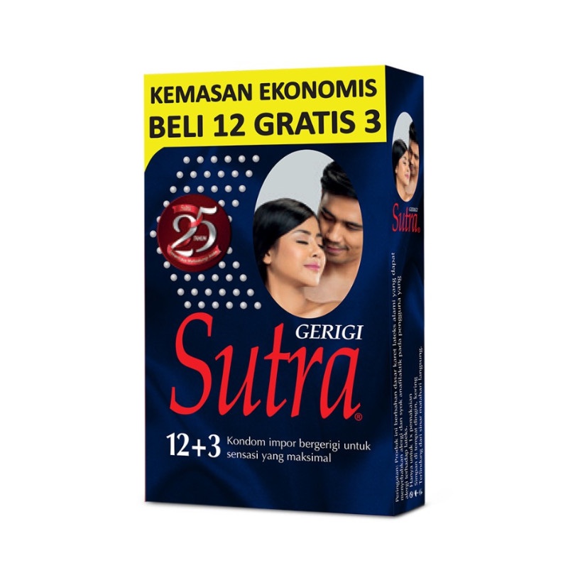Jual Kondom Sutra Gerigi Kemasan Ekonomis Isi 12 +3 Condom Bergerigi ...