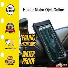 Jual Phone Holder HP Waterproof untuk di Motor Anti Air Tas Gojek Grab Layar Sentuh Touchscreen ...