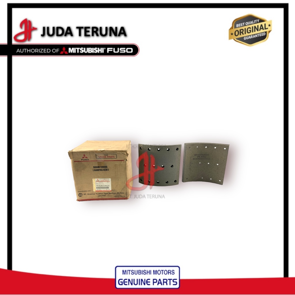 Jual Lining Kit RR Brake Shoe / Kampas rem Fuso Fighter FN62F ...