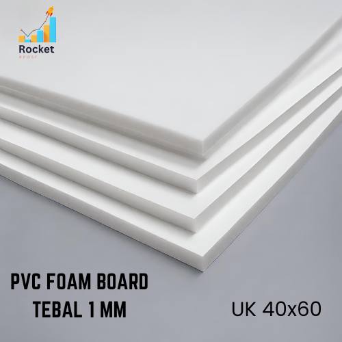 Jual PVC Foam Board Tebal 1mm Ukuran 40x60 / PVC Foam / PVC Tebal 1mm ...