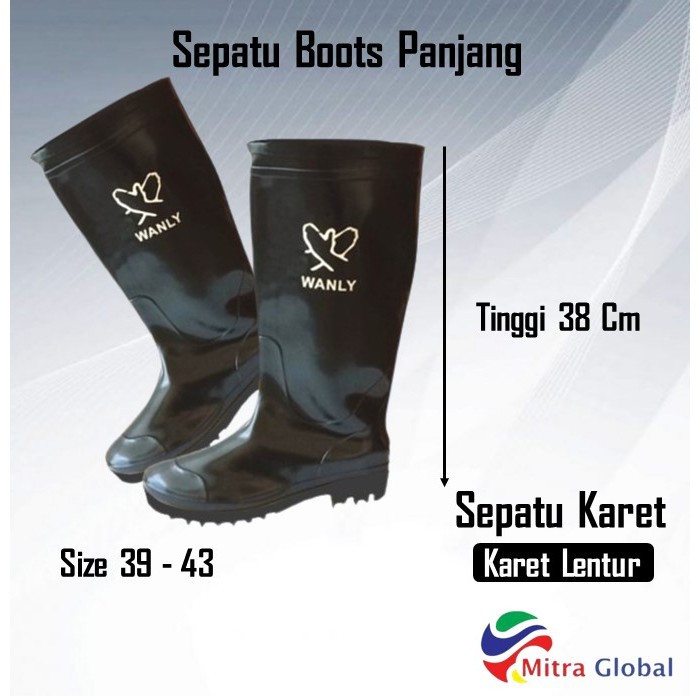 Jual Sepatu Boot / Sepatu Bot Karet Murah / Sepatu Boot Panjang ...