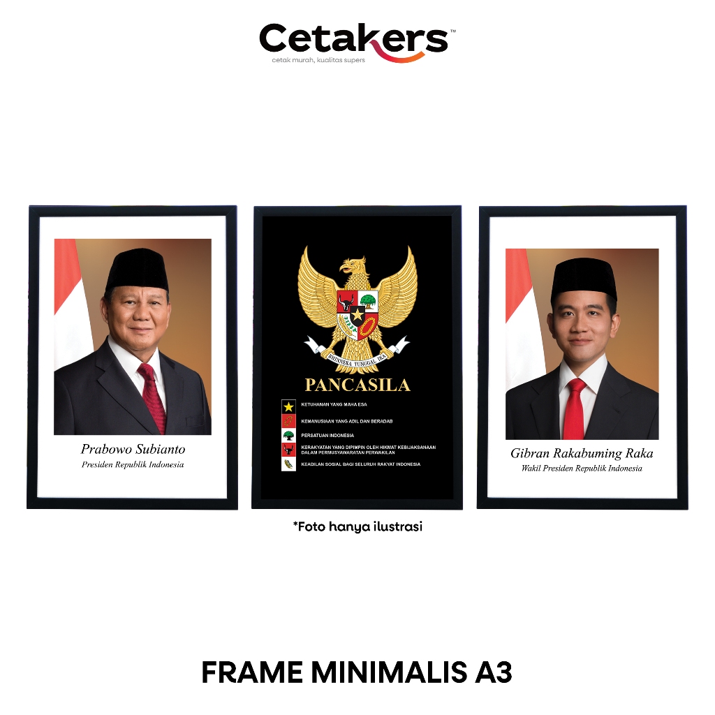 Jual FRAME BINGKAI FOTO A3 (29,7x42CM) MINIMALIS FRAME A3+ (32,9x48,3 ...