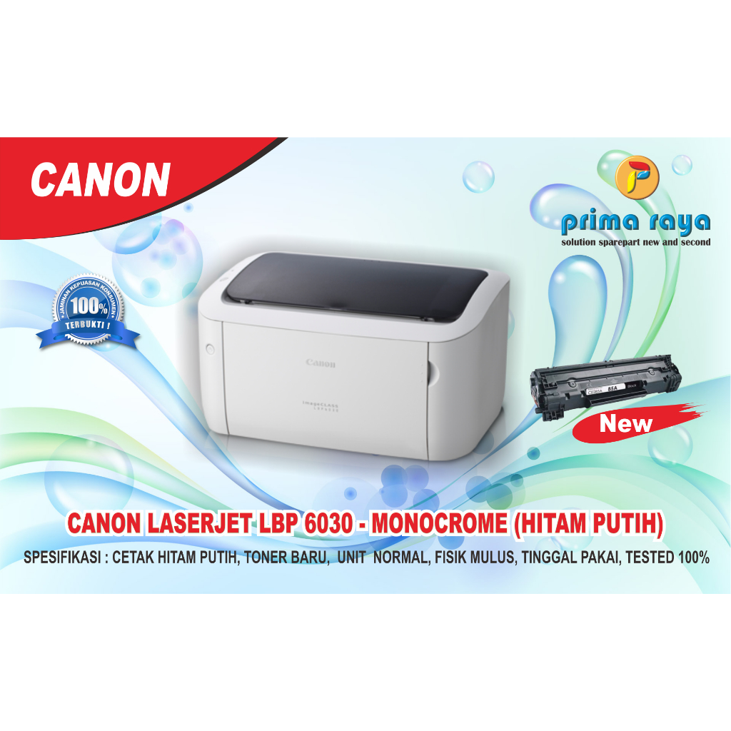 Jual Printer Canon Laserjet Image Class LBP6030 - Cetak Hitam Putih | Shopee Indonesia