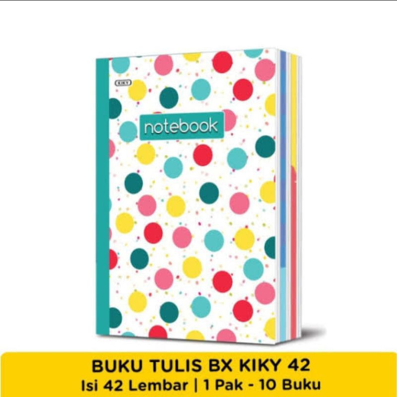 Jual Kiky Buku Tulis 42 Lembar - 1 pak isi 10 pcs | Shopee Indonesia