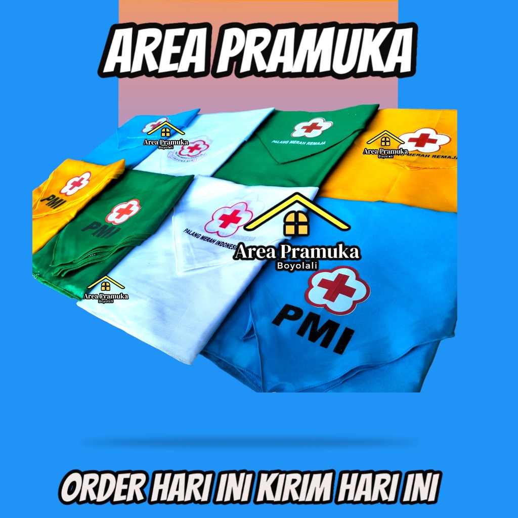 Jual Syal PMR / PMI sablon ( bijian ) | Shopee Indonesia