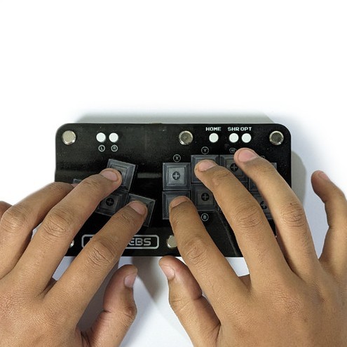 Jual Hitkeebs Arcade Fight Stick Joystick Mixbox Mini Hitbox Controller ...