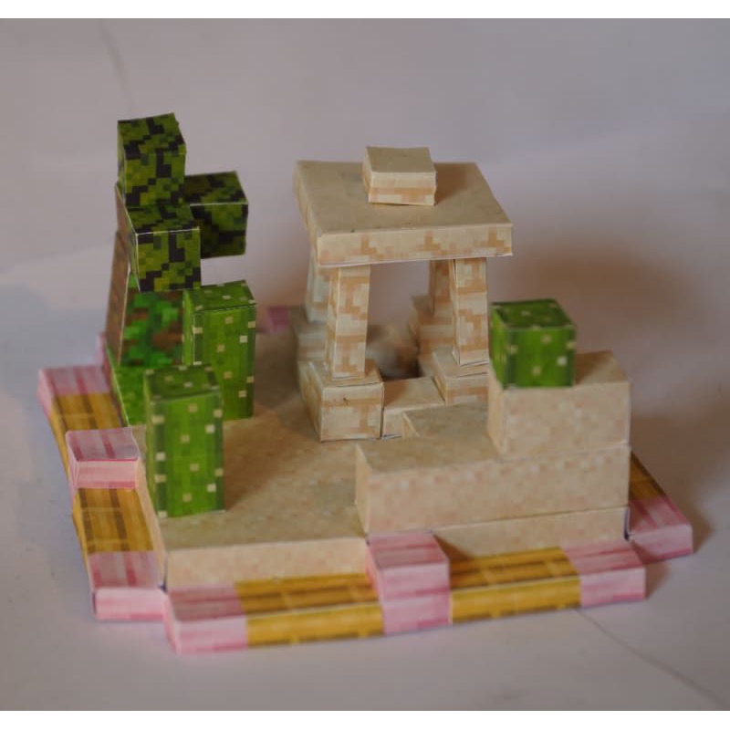 Jual Lembaran pola papercraft boiling away minecraft (PP-A6) | Shopee Indonesia