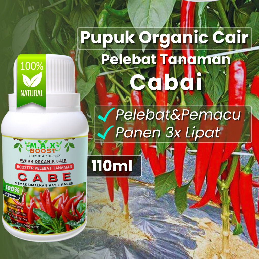 Jual Pupuk organik cair cabai, booster cabai, poc kompos melebatkan dan memaksimalkan hasil ...