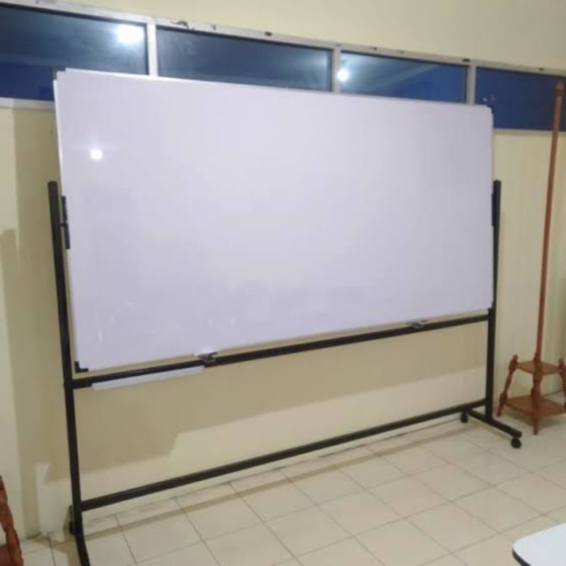Jual Papan Tulis Whiteboard/ Whiteboard Standing 90 x 180 cm | Shopee Indonesia