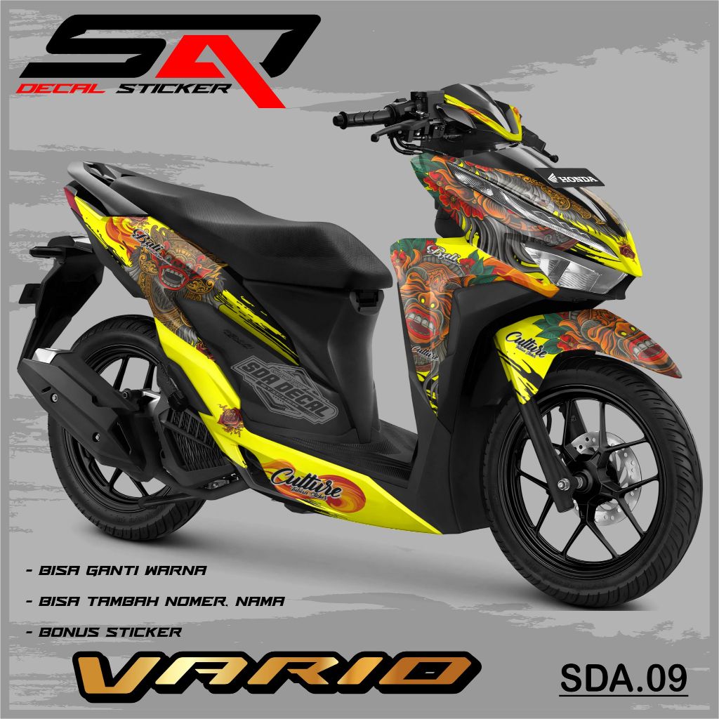 Jual Stiker Decal Full Body Vario New 150 125 Tahun 2018 - 2022 Sticker ...
