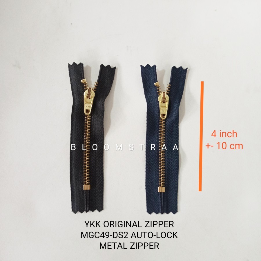 Jual Resleting jeans YKK 4 inch 10cm Metal Zipper Jeans 10 cm Seleting ...
