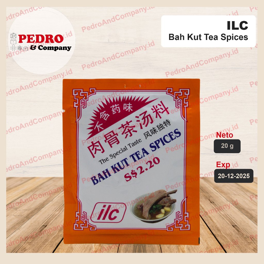 Jual ILC bah kut tea spices 20 gram - bumbu instant bakut teh | Shopee ...