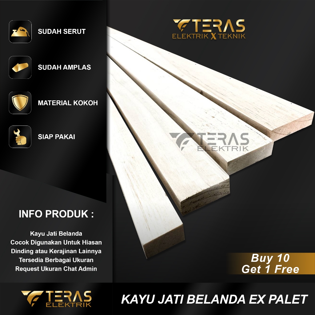 Jual Kayu Jati Belanda 110 Cm Kayu Reng Jati Belanda Halus Ex Palet ...