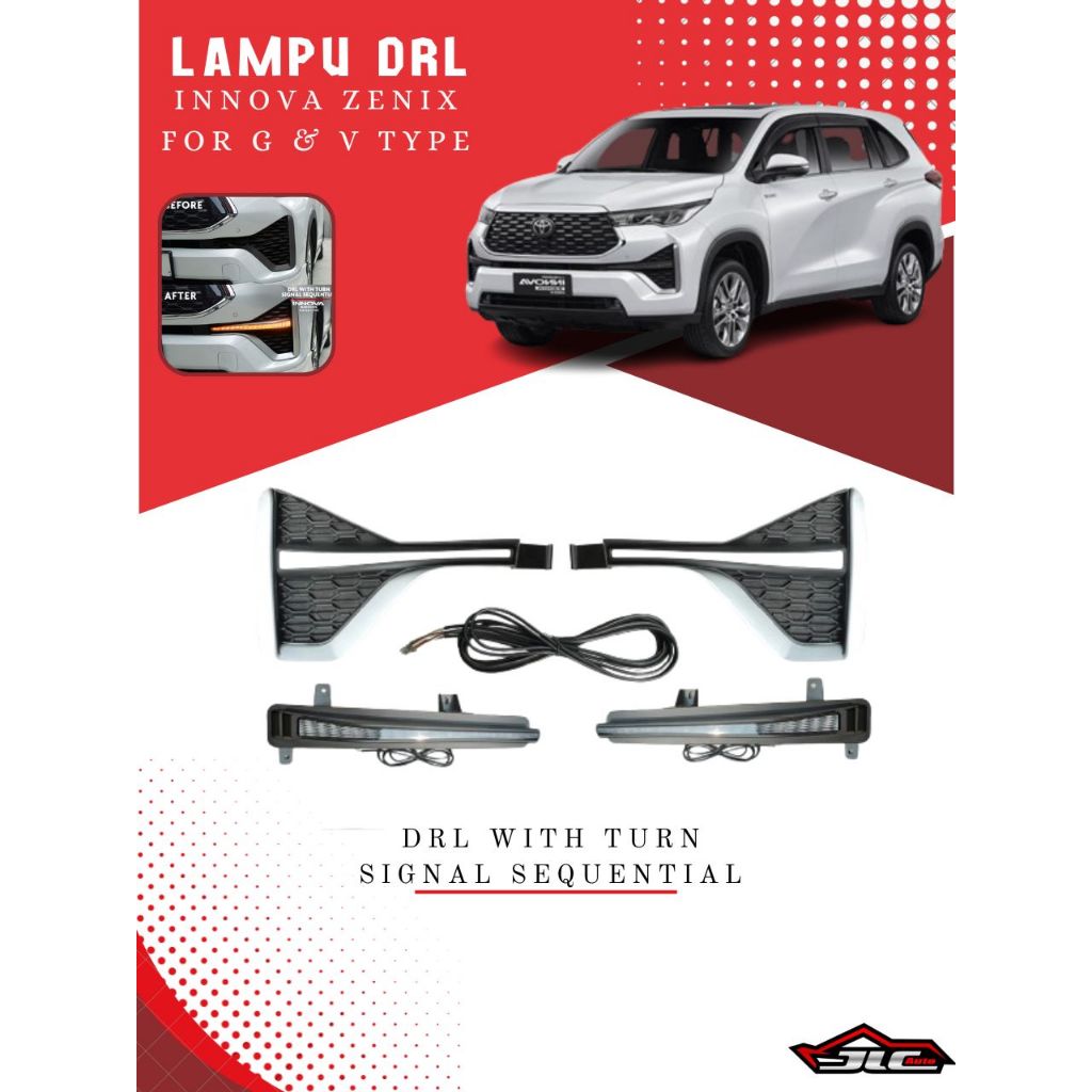 Jual Lampu DRL Cover DRL LED Innova Zenix Original Toyota | Shopee ...