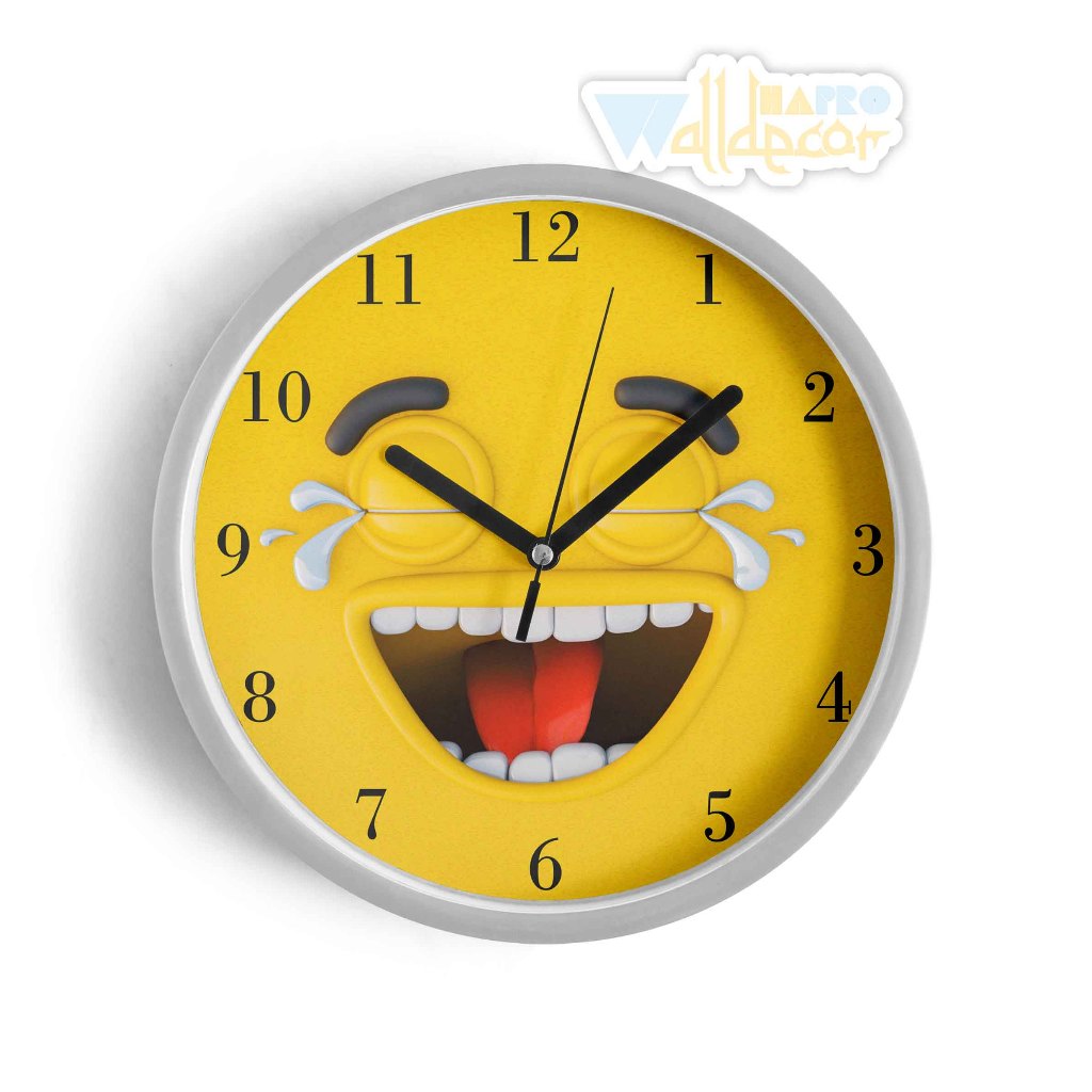 Jual Jam Dinding Aesthetic Lucu Emoji Emoticon Unik Dekorasi Dinding ...