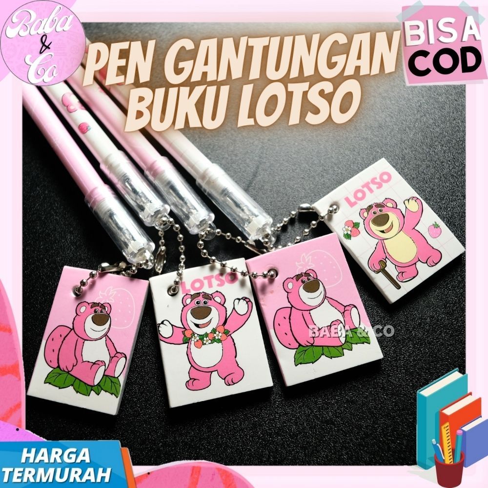 Jual PEN GANTUNGAN BUKU LOTSO MINI PULPEN NOTEBOOK MINI LOTSO LUCU UNIK ...