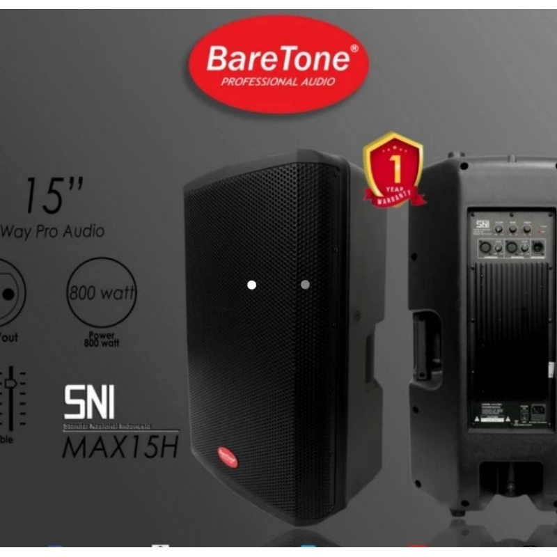Jual Speaker Aktif Baretone 15 inci MAX15H 800Watt Active 15H | Shopee ...