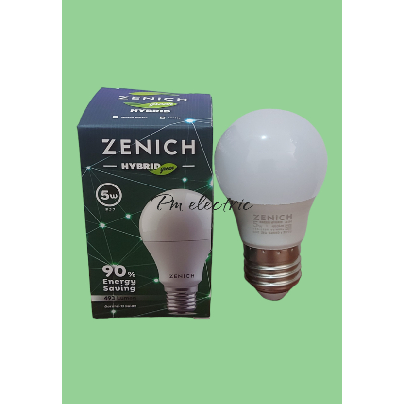Jual LAMPU LED ZENICH HYBRID BULB 5 WATT GARANSI 1 TAHUN | Shopee Indonesia