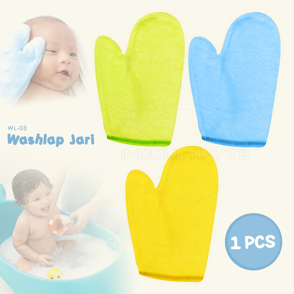 Jual 1 Pcs Waslap Bayi Single Layer WL-03 Lap Mandi Bayi Washlap Jari ...