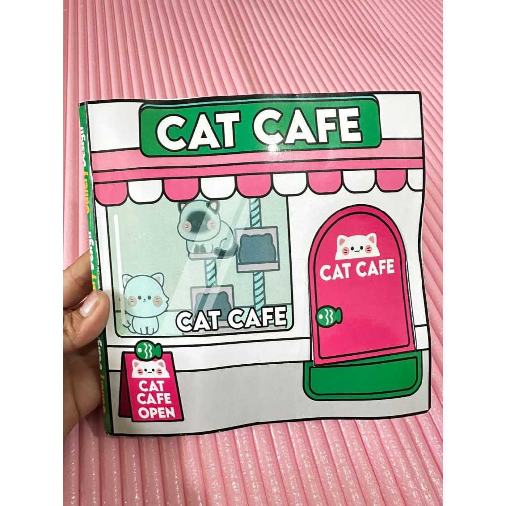 Jual CAT CAFFE Paperdoll Bongkar Pasang Besar 21x16 Cm | Shopee Indonesia