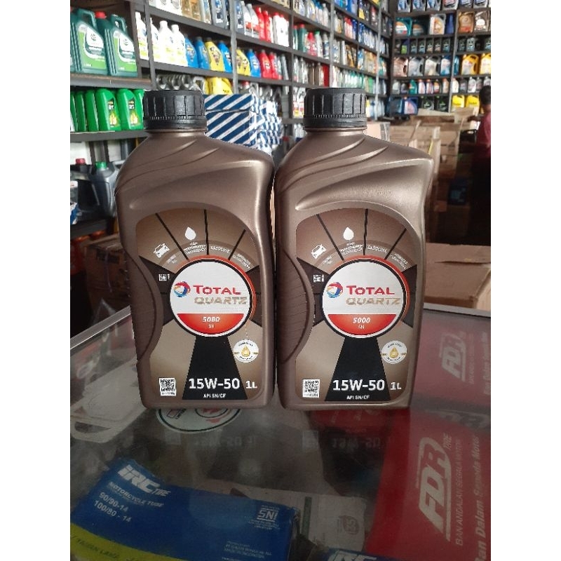 Jual Oli Mesin Total Quartz 5000 15w50 Kemasan 1L Original | Shopee ...