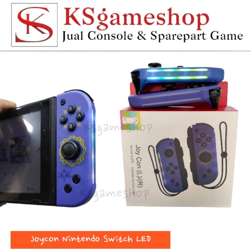 Jual Joycon Joy Con Joypad Nintendo Switch V1 V2 OLED With LED Dan Non ...