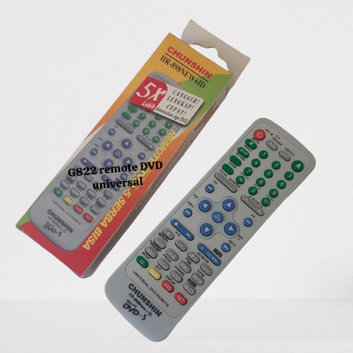 Jual G822 REMOTE DVD UNIVERSAL ORIGINAL REMOT CONTROL MULTI SERBA BISA SEGALA MERK SEMUA JENIS ...