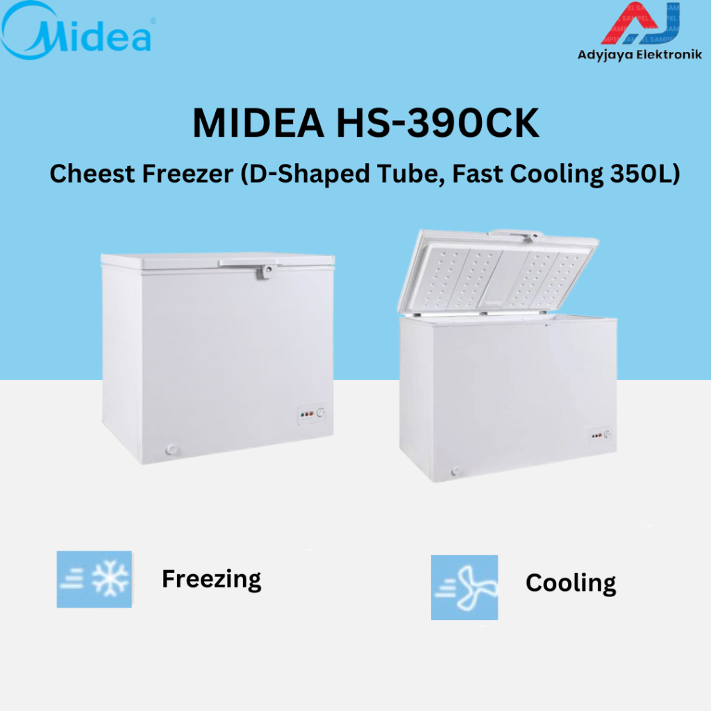 Jual Chest Freezer Midea HS-390CK (350L) | Shopee Indonesia