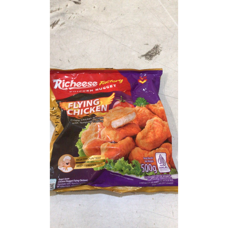 Jual RICHEESE FACTORY CHICKEN NUGGET FLYING CHICKEN 500GR | Shopee ...