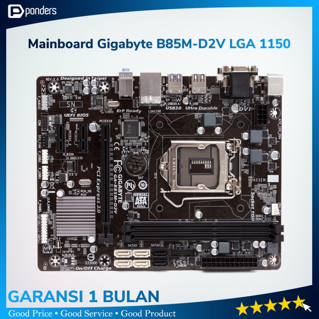 Jual Mainboard Intel Gigabyte B85 LGA 1150 DDR3 Support Gen4 | Shopee ...