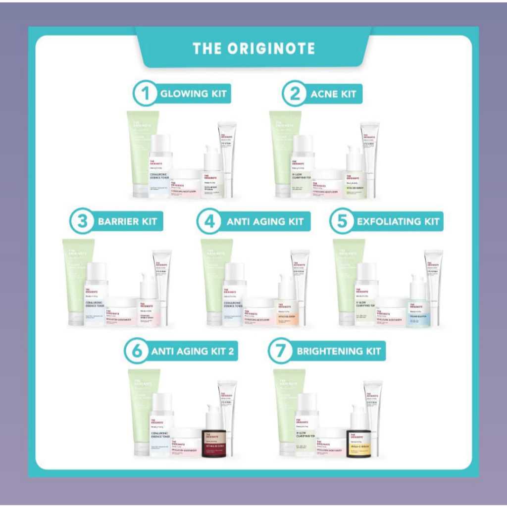 Jual mall inlSPESIAL PAKET 5in1 The Originote Paket Skincare Face Wash ...