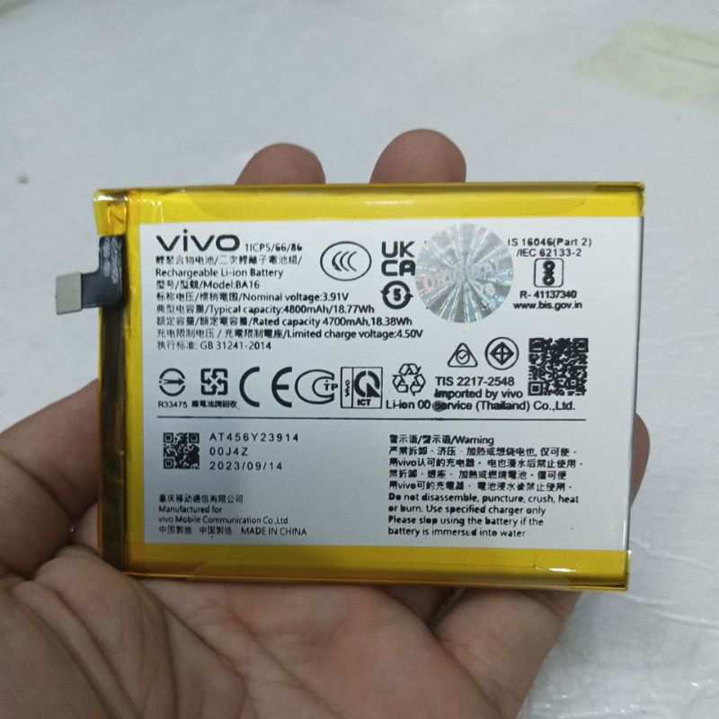 Jual Baterai Batre Vivo V29e / Y200 5G ( BA16 ) | Shopee Indonesia