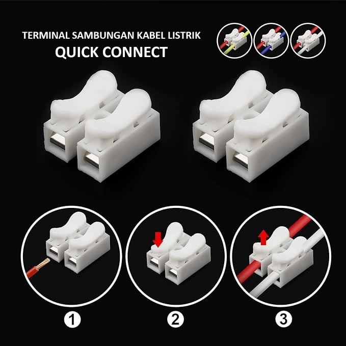 Jual Quick Connect Terminal Connector Konektor Sambungan Kabel Listrik ...
