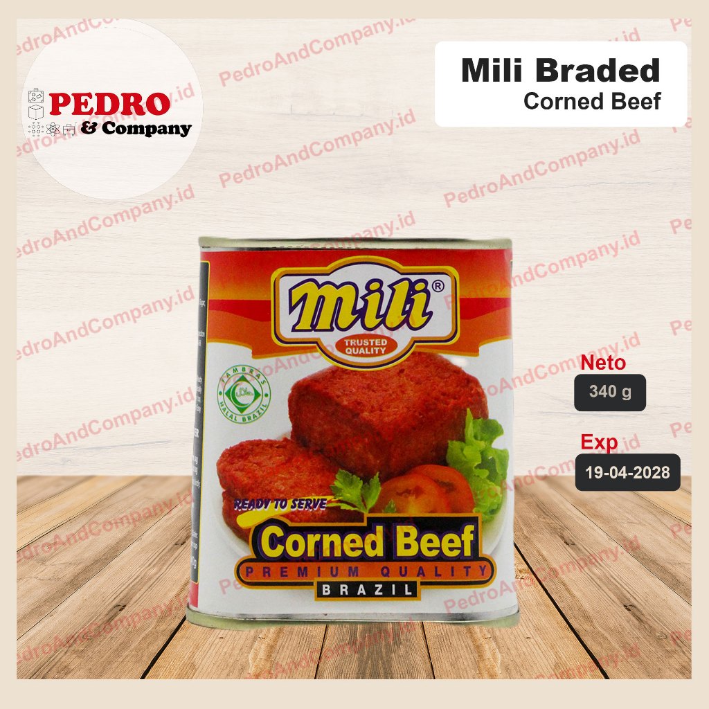 Jual Mili corned beef premium quality brazil 340 gram - canned meat ...