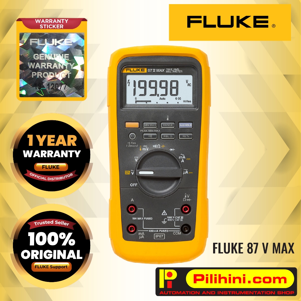 Jual Fluke 87V-MAX/E2 Industrial Electrician Combo Kit | Shopee Indonesia