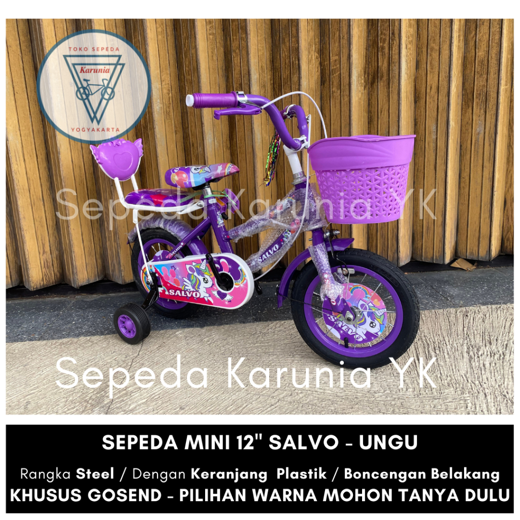 Jual Sepeda Anak Mini 12" Inch SALVO [Khusus INSTANT - Jogja] | Shopee ...