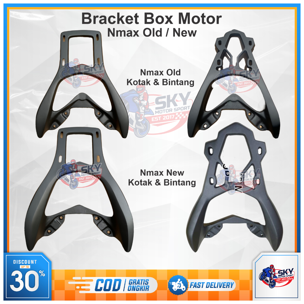 Jual Bracket Box Motor Nmax Old New Turbo Model Bintang Kotak Bahan ...