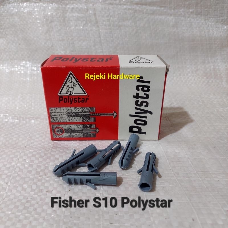 Jual Wall Plug Viser Polystar S10 Pengencang Sekrup Fastener Skrup | Shopee Indonesia